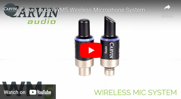 WM5 Wireless Microphone System Demo Video - Carvin Audio